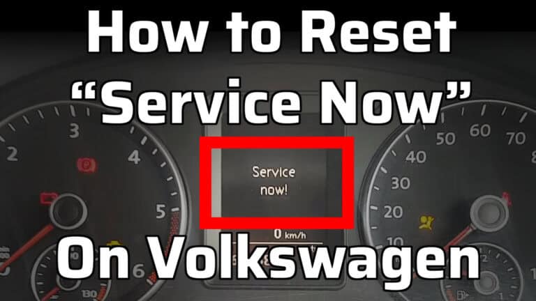 What Does "Service Now" Mean On A Volkswagen And How Do You Turn It Off?