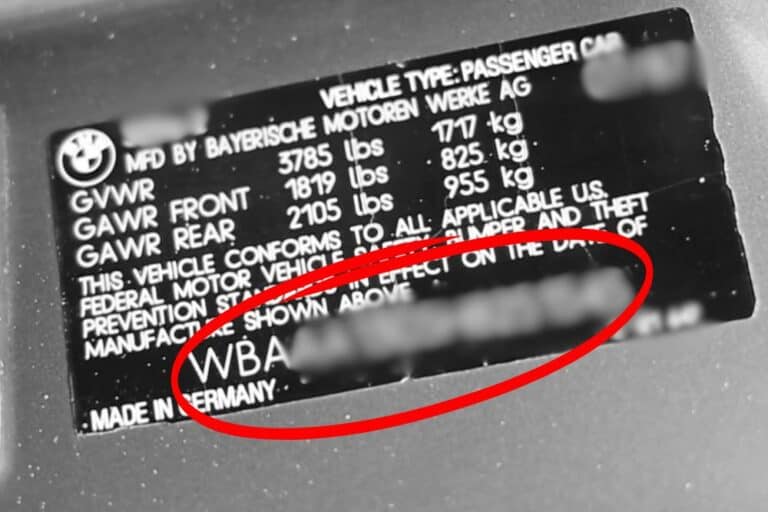 How to Read a BMW VIN Number - Dodson Service